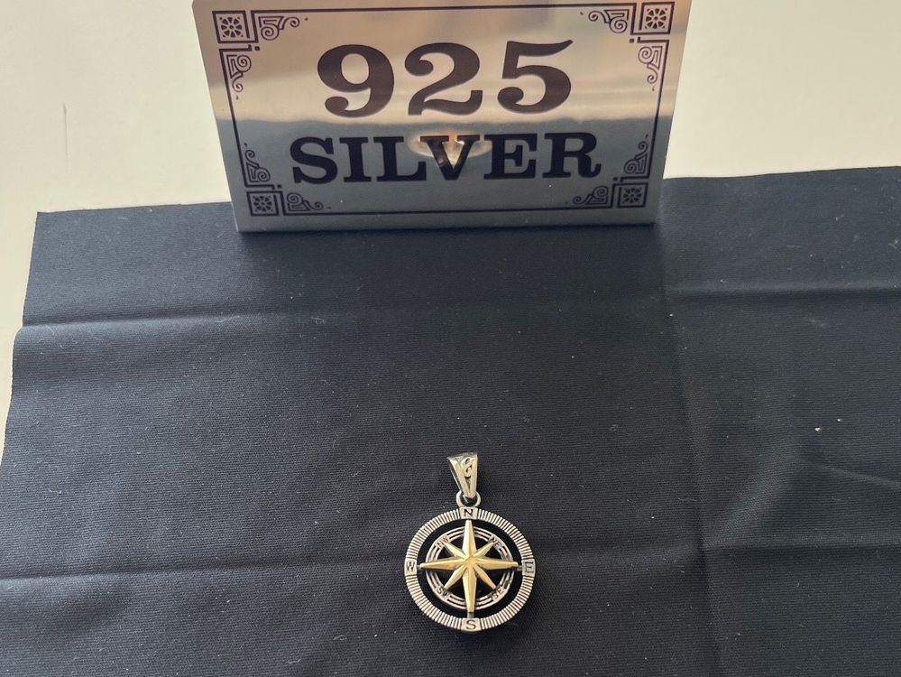 925 silberschmuck anhänger kompass (Neu (gemäss Beschreibung)) in Luterbach für CHF 25 – mit ...