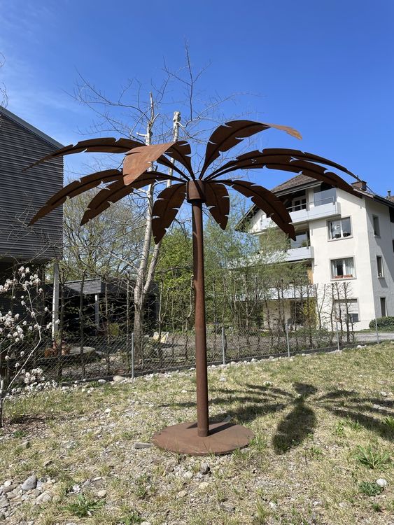 Deko - Palme Stahl freistehend (Gebraucht) in Lenzburg für CHF 700 – nur Abholung auf Ricardo kaufen
