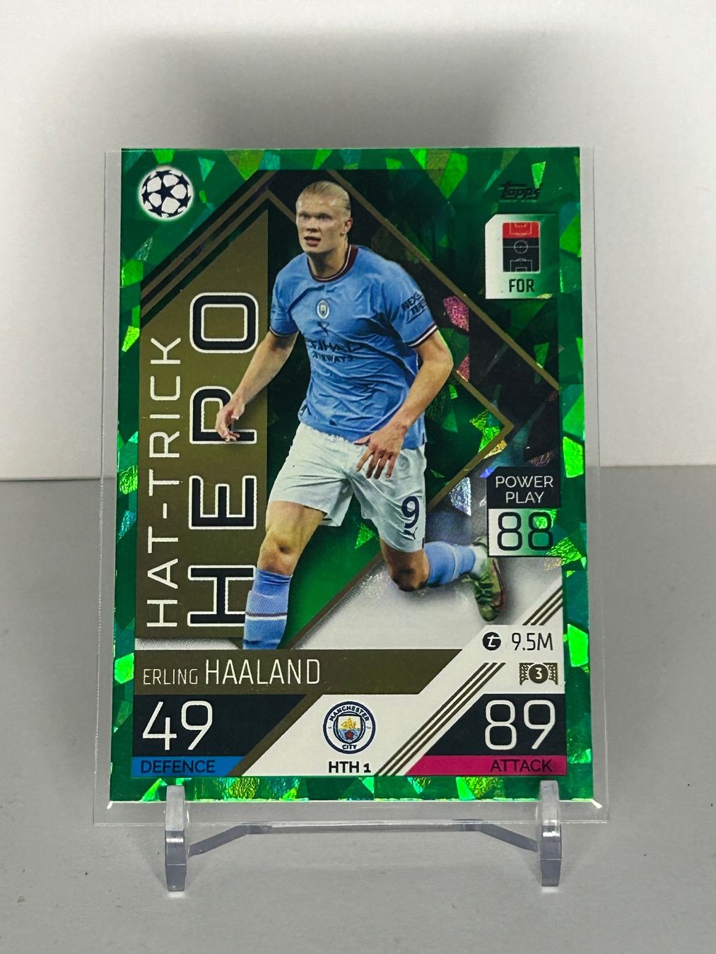 Topps Match Attax Green Parallel Karte Erling Haaland (Neu (gemäss ...