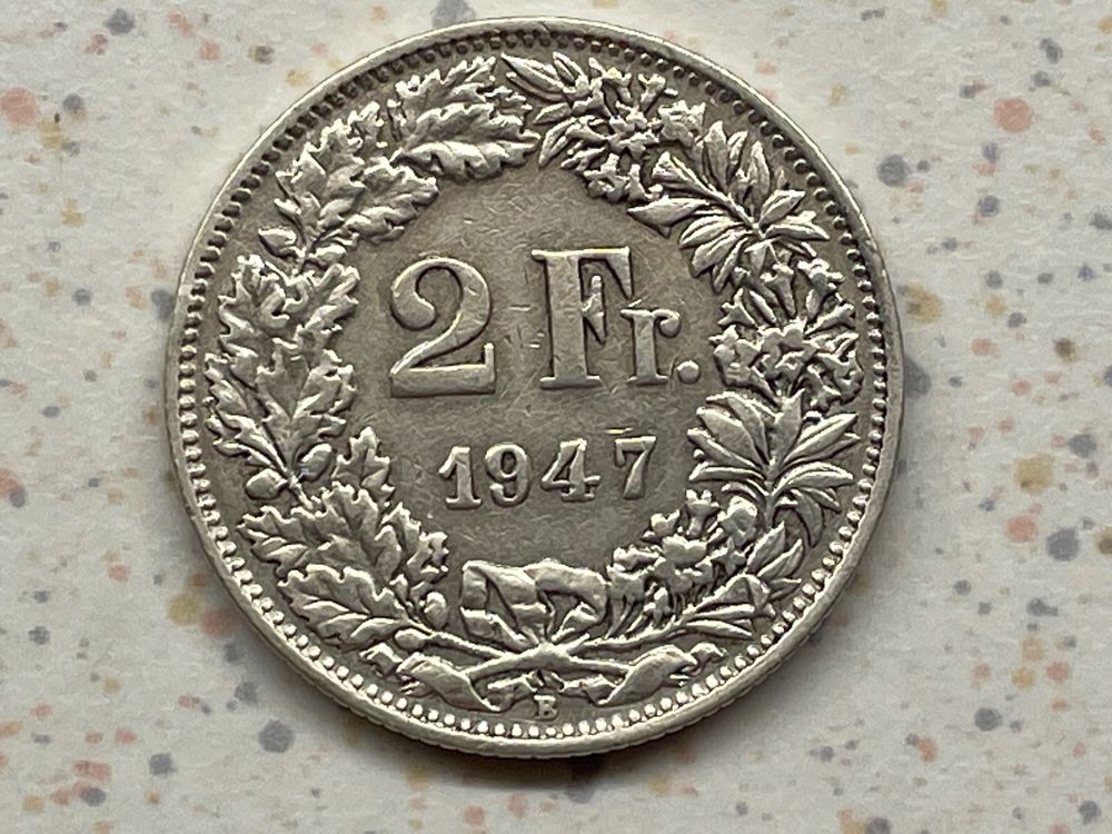 1947 2 Franken Top-Jahrgang | Kaufen auf Ricardo