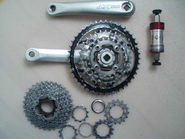 Shimano XT 3x9 Antrieb mit Vierkant-Kurbel | Kaufen auf Ricardo