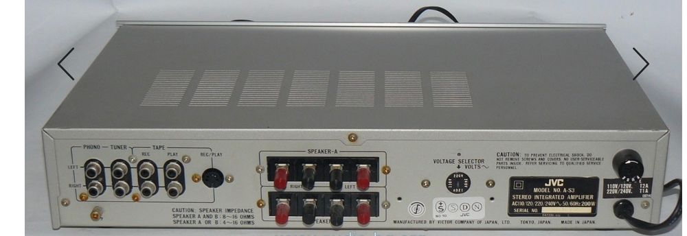 JVC A-S3 Stereo integrierter Verstärker (Gebraucht) in Trimbach für CHF ...