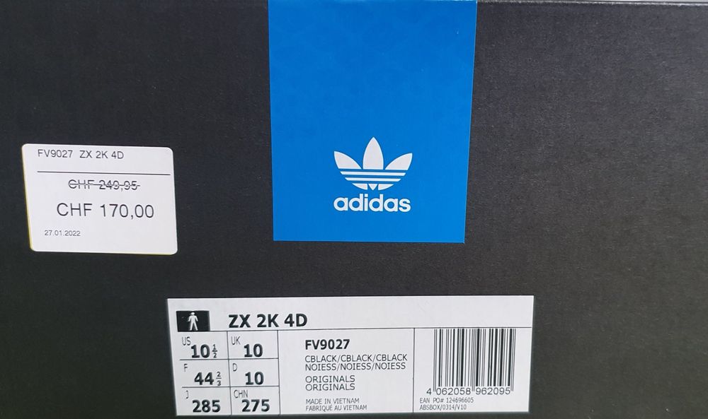 Adidas Sneaker Gr.44 (Neu (gemäss Beschreibung)) in für CHF 60 – mit ...