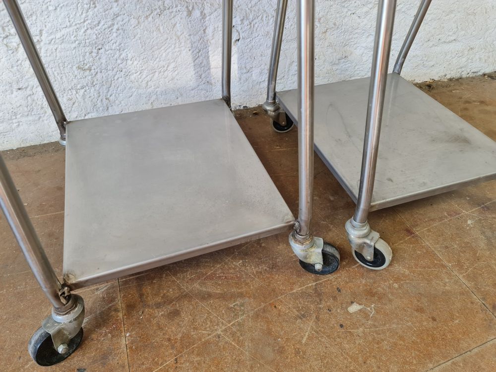 2x Vintage Industrial Möbel Rollwagen Servierwagen Trolley | Kaufen auf ...