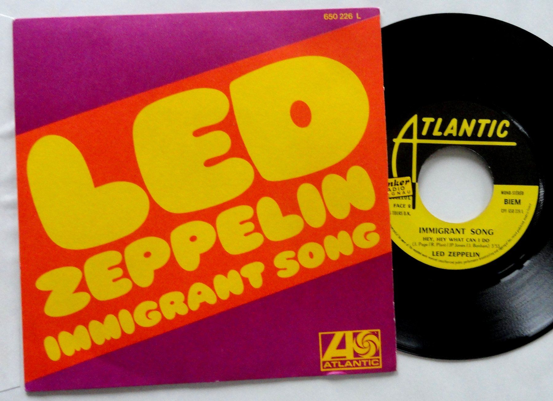 SI LED ZEPPELIN immigrant song ATLANTIS FR 1970 KULT mint (Gebraucht) in Kesswil für CHF 14 ...