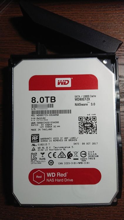 Western Digital Red + 8TB WD80EFZX. CMR (Gebraucht) in Basel für CHF ...