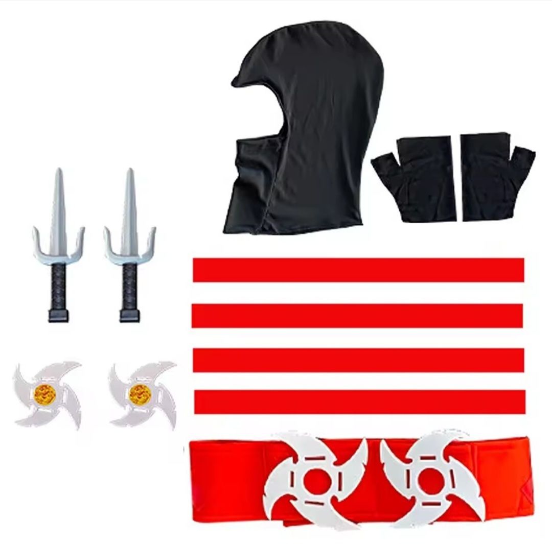 Rotes Ninja Kostüm für Kinder, Grösse 128,Neu und ungeöffnet (Neu und ...