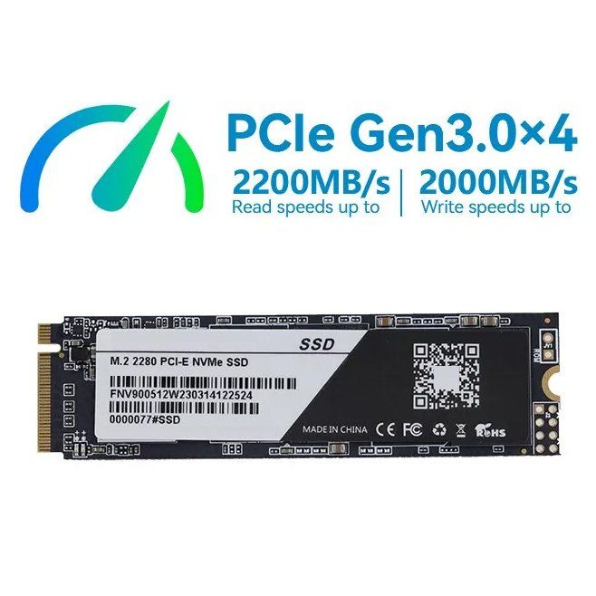 1TB M.2 PCIe Gen3 M2 NVME 2280 SSD 2200MB/s *NEU Garantie* (Neu und ...
