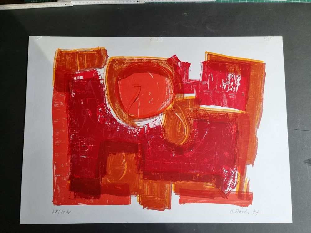 KÜNSTLER UNLESERLICH SIGNIERT NUMMERIERT SERIGRAPHIE (Gebraucht) in Gersau für CHF 39 – mit ...