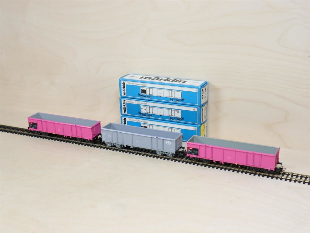 Märklin 3 x SBB Hochbordwagen - 4718 (Gebraucht) in für CHF 49 – mit ...