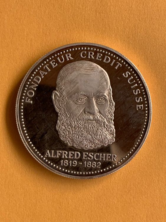 Gedenkmünze , Alfred Escher 1981 (Neu und originalverpackt) in Boswil ...