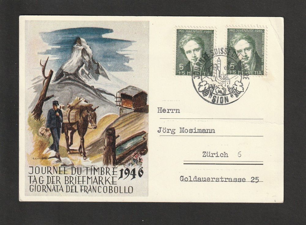 Karte TdB 1946 Sion | Kaufen auf Ricardo