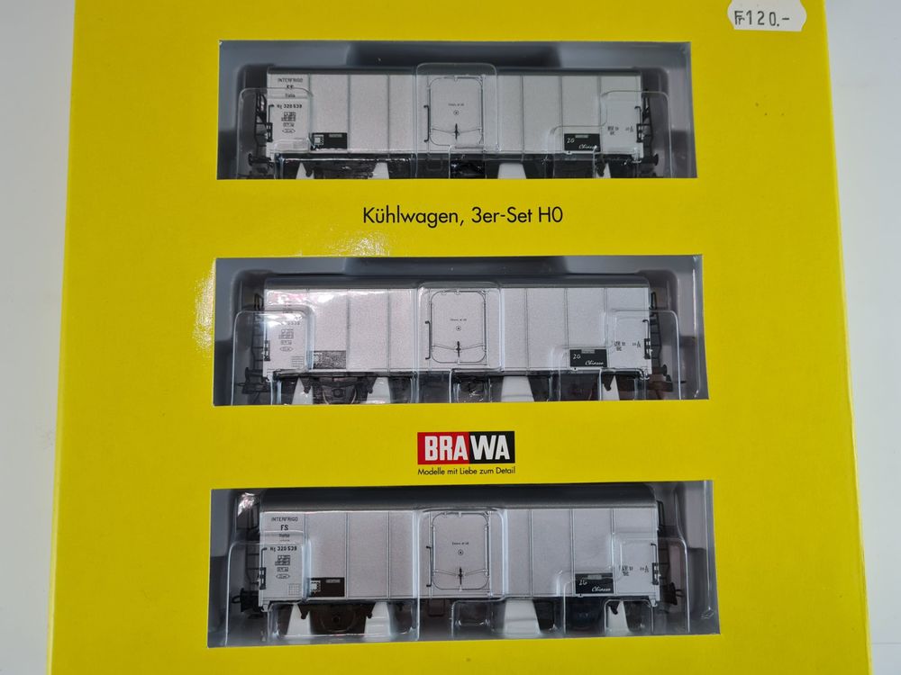 BRAWA 2040 Kühlwagenset Interfrigo 3-er Set SBB H0 1:87 | Kaufen auf ...