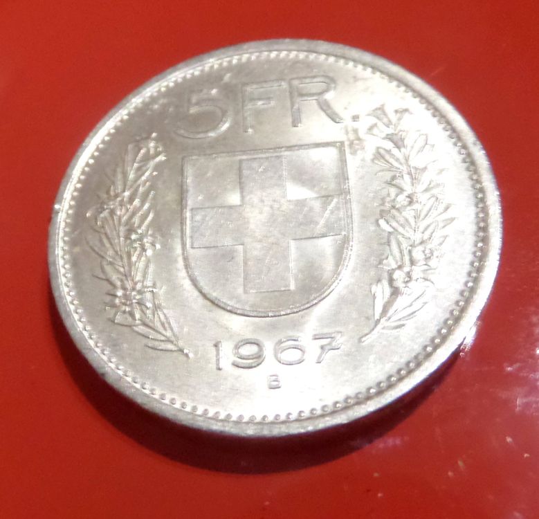 TOP Münze 5 Fr 1967 Silber Voz – bis fast unz. | Kaufen auf Ricardo