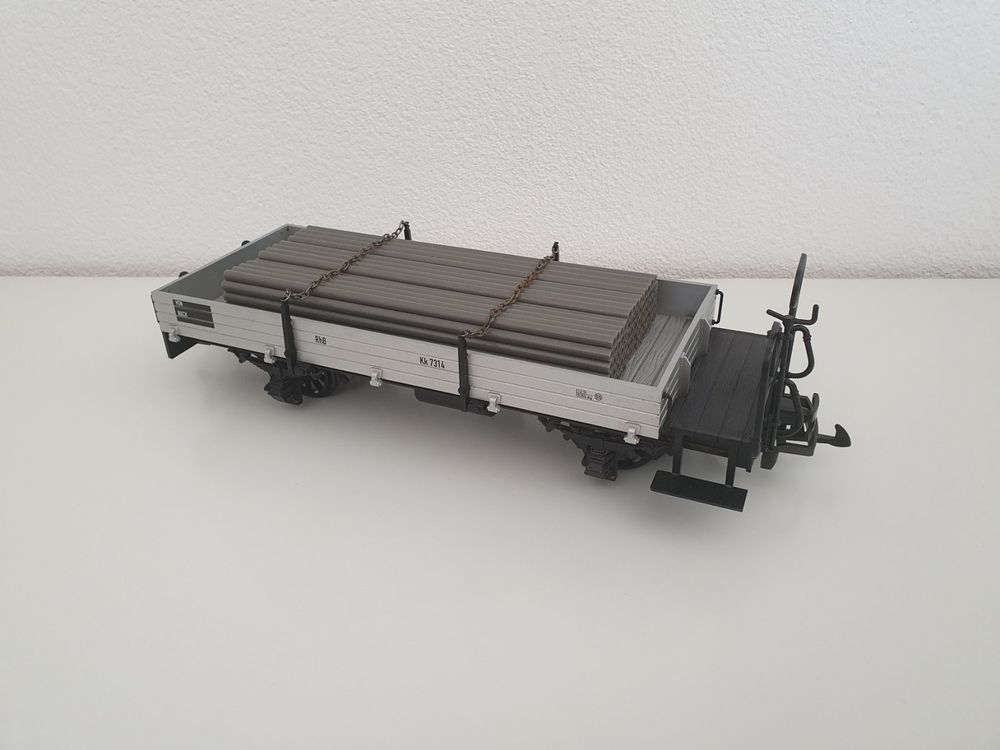 LGB 40090 RhB Niederbordwagen Kk 7314 mit Röhren beladen (Gebraucht) in ...