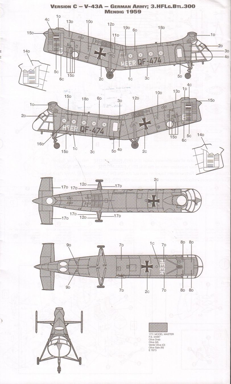 1/72 H-21C Shawnee Italeri 007 (Neuf avec emballage d'origine) à Sion ...