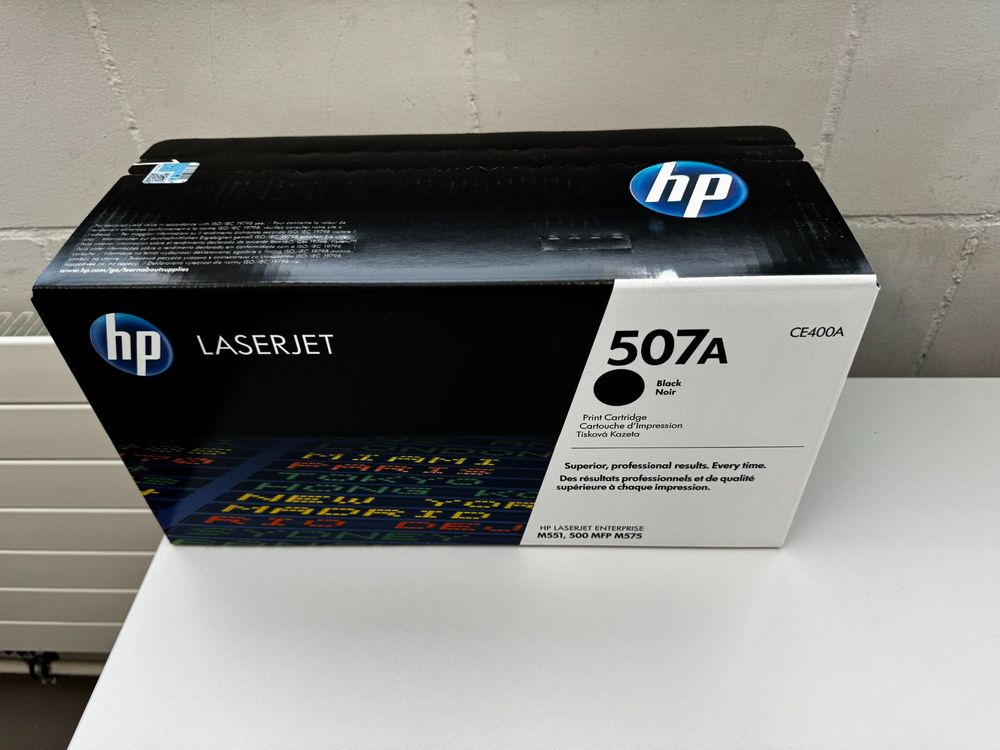 ORIGINAL HP 507A - Schwarz - LaserJet - Toner CE400A (Neu und ...