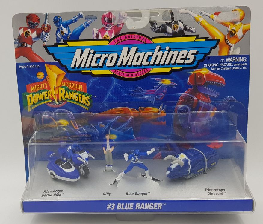 Power Rangers #3 Blue Ranger - Micro machines - Galoob 1994 (Gebraucht ...
