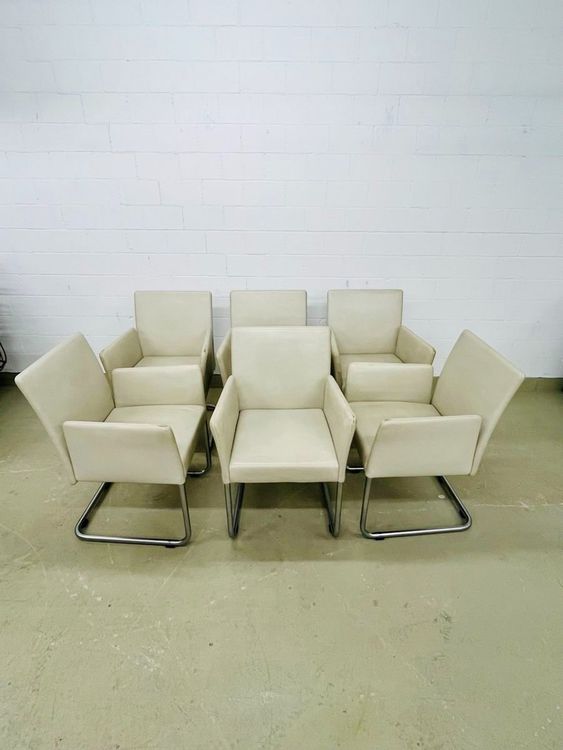 6er Set Walter Knoll Jason 1411 Leder Freischwinger (Gebraucht) in Winterthur für CHF 153 – nur ...