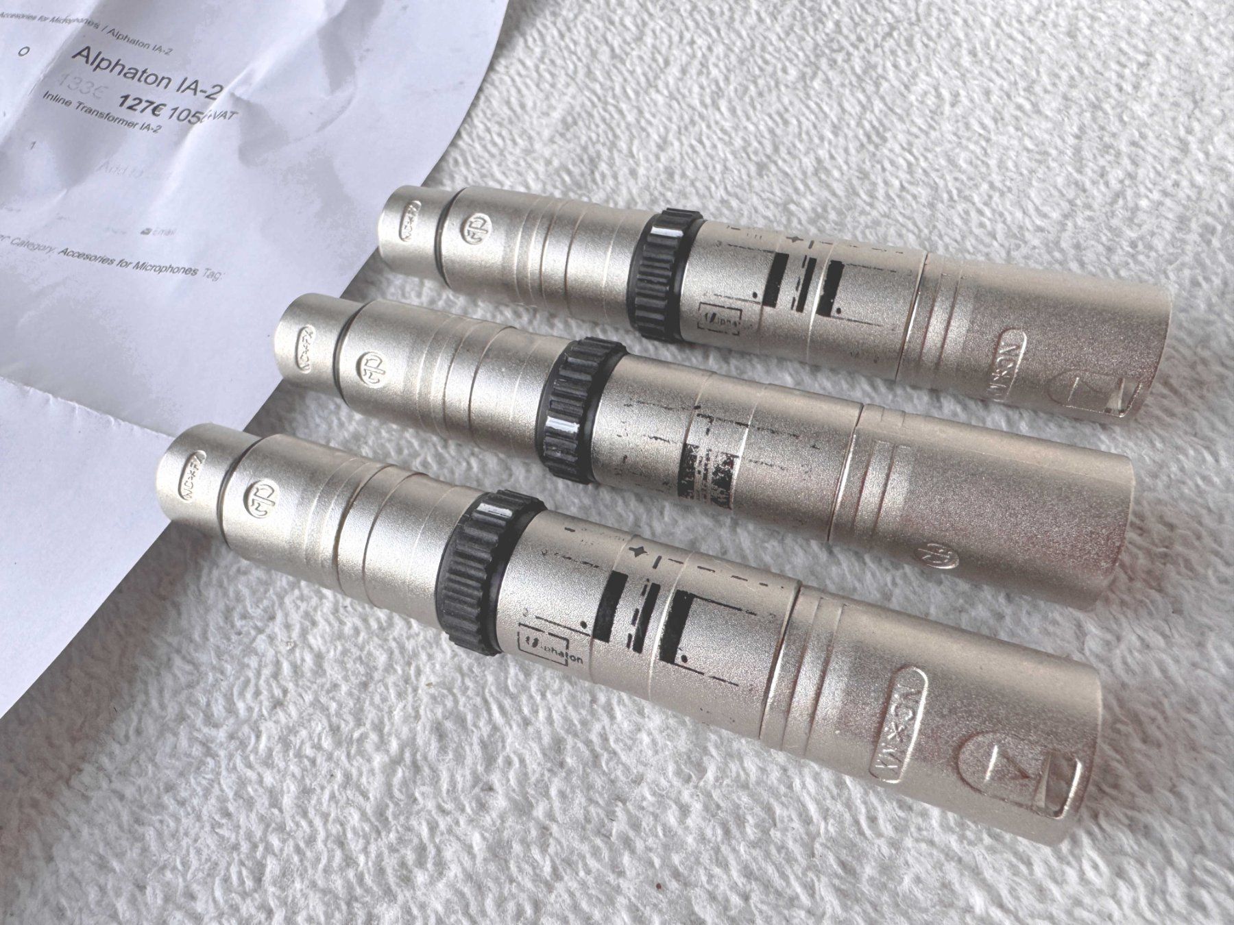 ALPHATONE IA-2 inline Transformer XLR zB Microphones NP130.- (Gebraucht ...