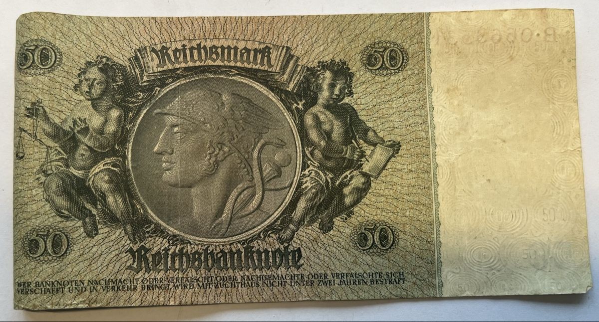 Alte 50 Reichsmark Banknote, Jahr 1933, Rarität! (Gebraucht) in Olten ...