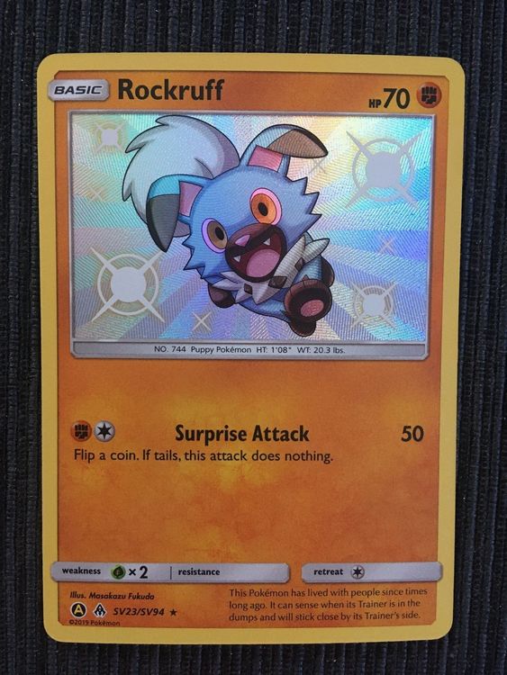 Pokemon Rockruff Shiny Hidden Fates | Kaufen auf Ricardo