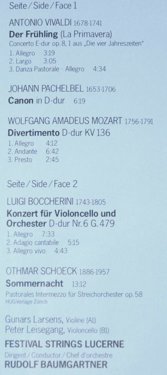 LP SEALED Vivaldi Mozart Schoeck - Baumgartner OVP NEU (Neu und ...