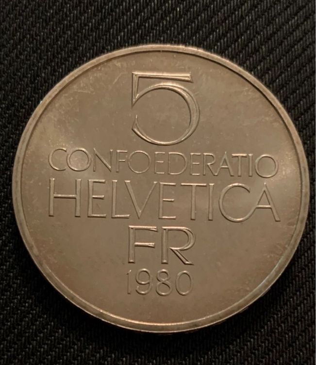 CH 5 Franken Gedenkmünze 1980 Ferdinand Hodler (Neu (gemäss Beschreibung)) in Embrach für CHF 6 ...