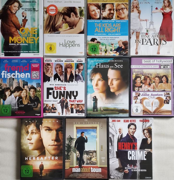 DVD-Set (Komödien, Liebesfilme) 11 Filme (Gebraucht) in Adetswil für ...