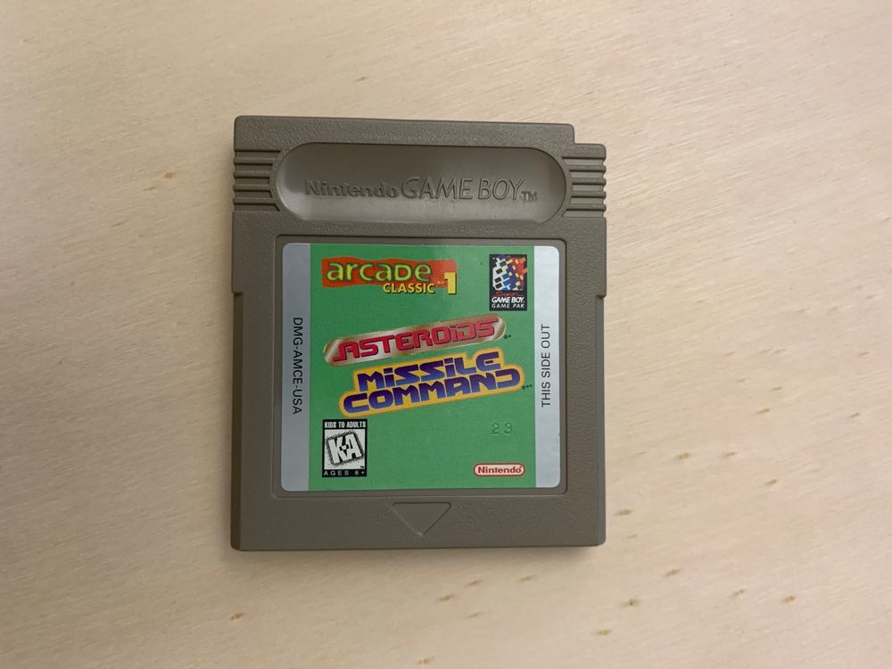 Asteroids and Missile Command für Gameboy Arcade Klassiker (Gebraucht) in Gebenstorf für CHF 59. ...