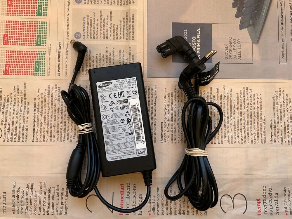 Original SAMSUNG® AC/DC ADAPTER, 24.0V :: 1.66A (Gebraucht) in ...