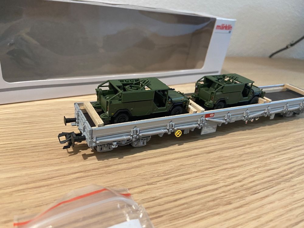 Märklin 47068 - SBB Niederbordwagen (Märklin B-Ware) (Gebraucht) in ...