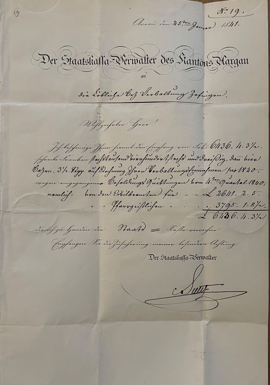 Antike Handgeschriebene Brief mit Stempfel (Gebraucht) in für CHF 15 ...