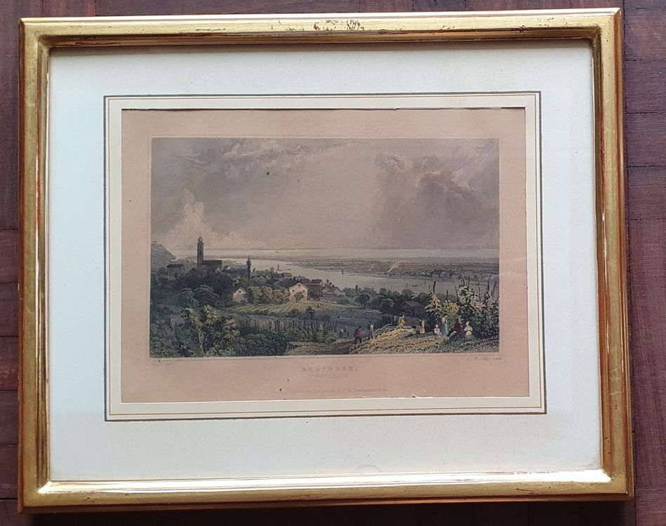 Bild - Rheineck, kolorierter Stahlstich, um 1840 (Gebraucht) in Kreuzlingen für CHF 43 – mit ...