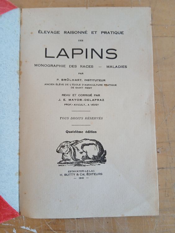 Élevage Lapins: Guide Pratique, Édition Ancienne-Rare ! 1919 (D ...
