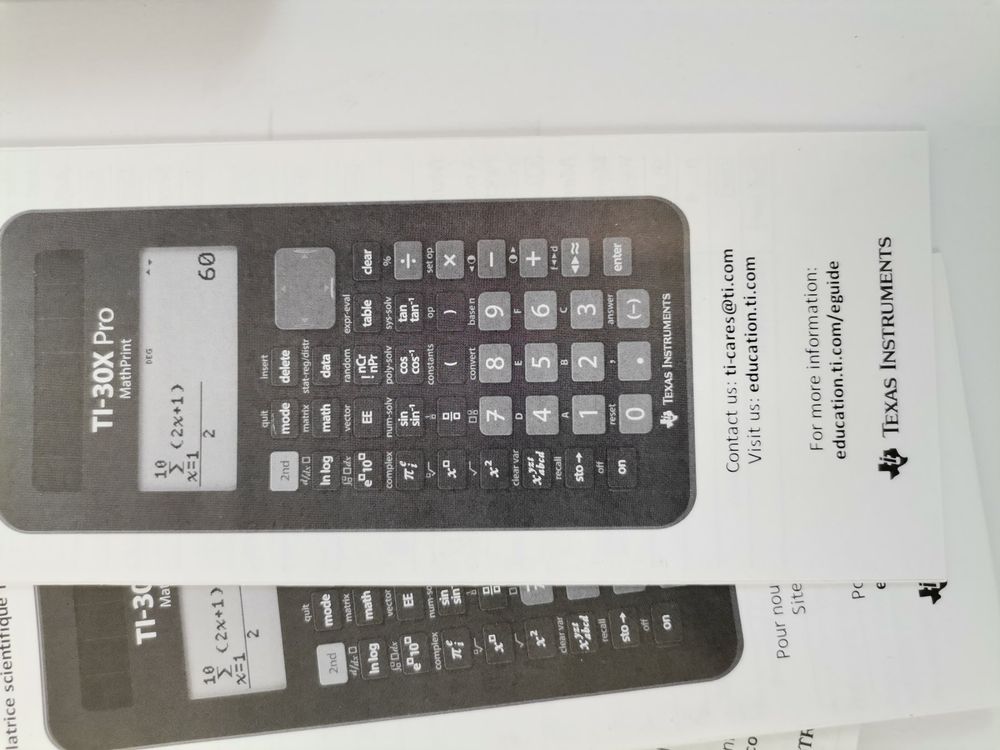 TEXAS INSTRUMENTS TI-30X Pro Taschenrechner (Neu (gemäss Beschreibung ...
