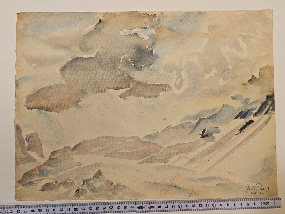 Hans POTTHOF (1911-2003) Aquarell mit Nachlasstempel | Kaufen auf Ricardo