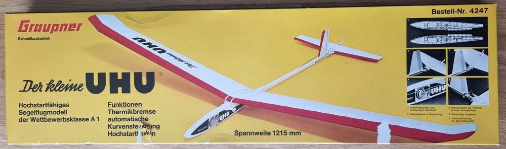 Graupner Der kleine UHU Segelflugmodell Bausatz 4247 (1976) (Neu und ...
