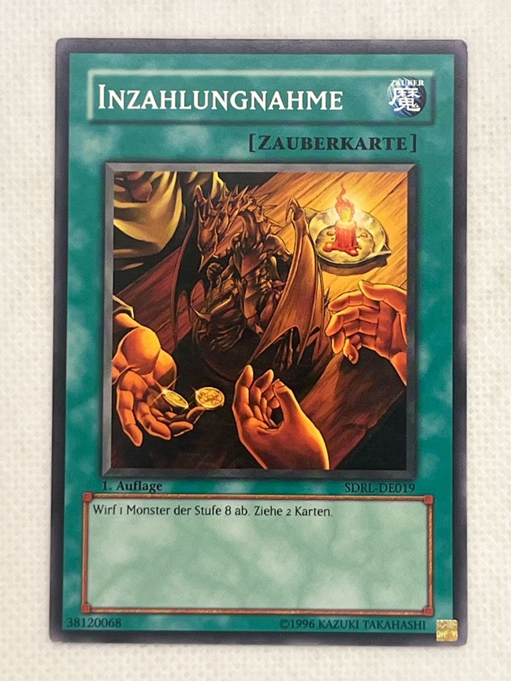 Yu-Gi-Oh! Karte - Inzahlungnahme - Selten - Top Zustand! (Gebraucht) in ...
