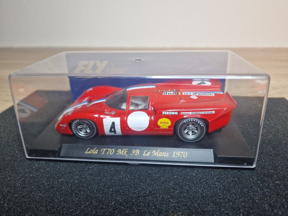 FLY ref.C34 LOLA T70 MK 3B Rojo LE MANS 1970 (Neu und originalverpackt ...