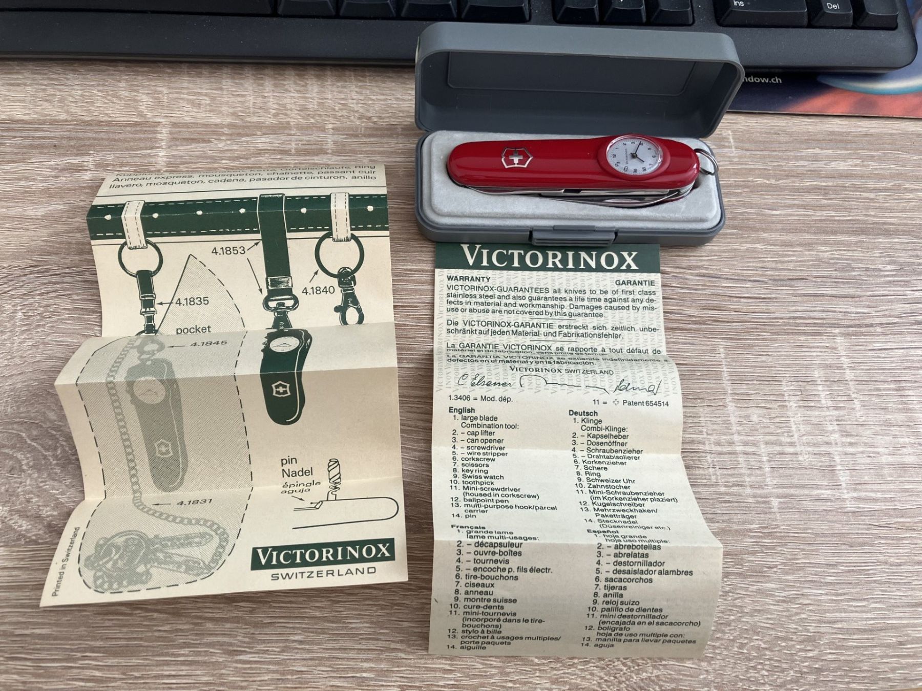 Couteau Victorinox TimeKeeper réf 1.3406 RARE limité à CHF 1 (Neuf (Voir description)) à Vevey ...