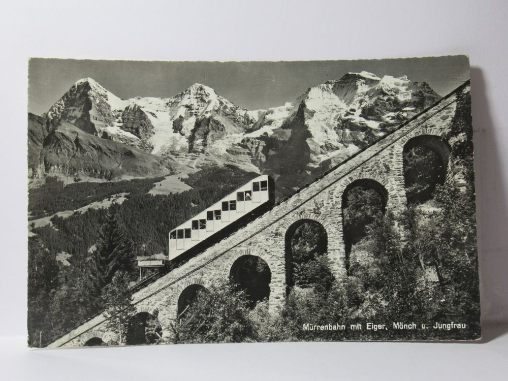 AK Mürrenbahn & Eiger Mönch Jungfrau 1964 | Kaufen auf Ricardo