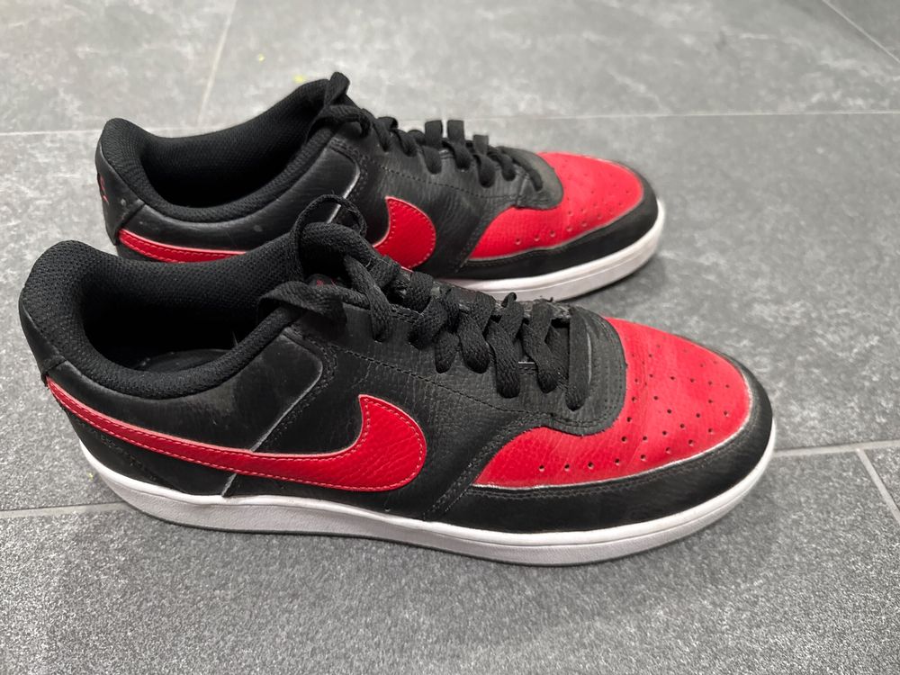 Nike Court Vision Low schwarz/rot | Kaufen auf Ricardo