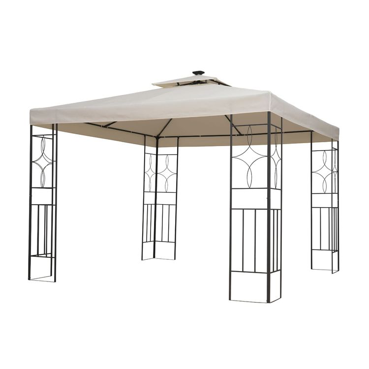 Gartenpavillon LED SUNSET 3 x 3 m beige (Neu und originalverpackt) in ...