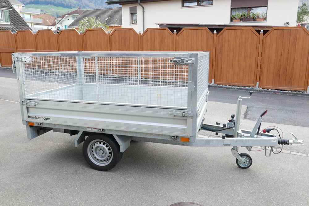 Anhänger HUMBAUR HUK mit Kippbrücke und Gitteraufsatz (60cm) (Gebraucht ...