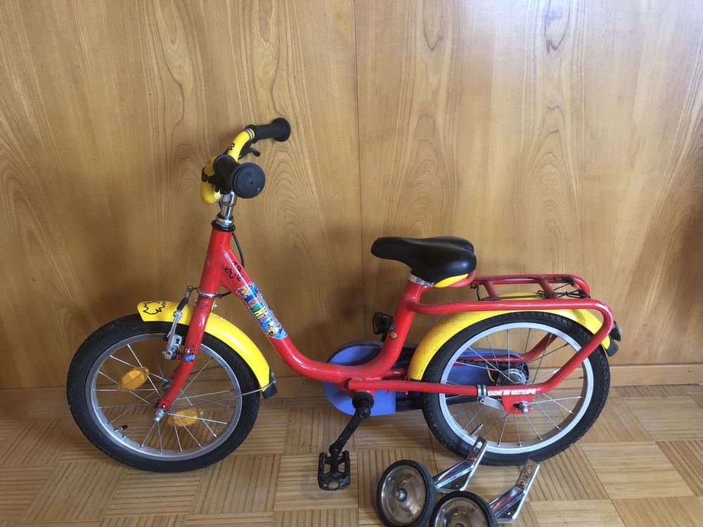 Kinder Velo, rot, 14 Zoll, mit Stützräder (Gebraucht) in Altstätten SG ...