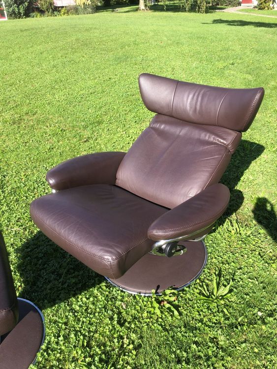 Stressless Relaxsessel Leder schwarz mit Hocker | Kaufen auf Ricardo