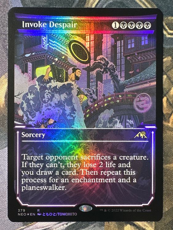 Invoke Despair FOIL Variant 379 Kamigawa Neon (Neu (gemäss Beschreibung ...