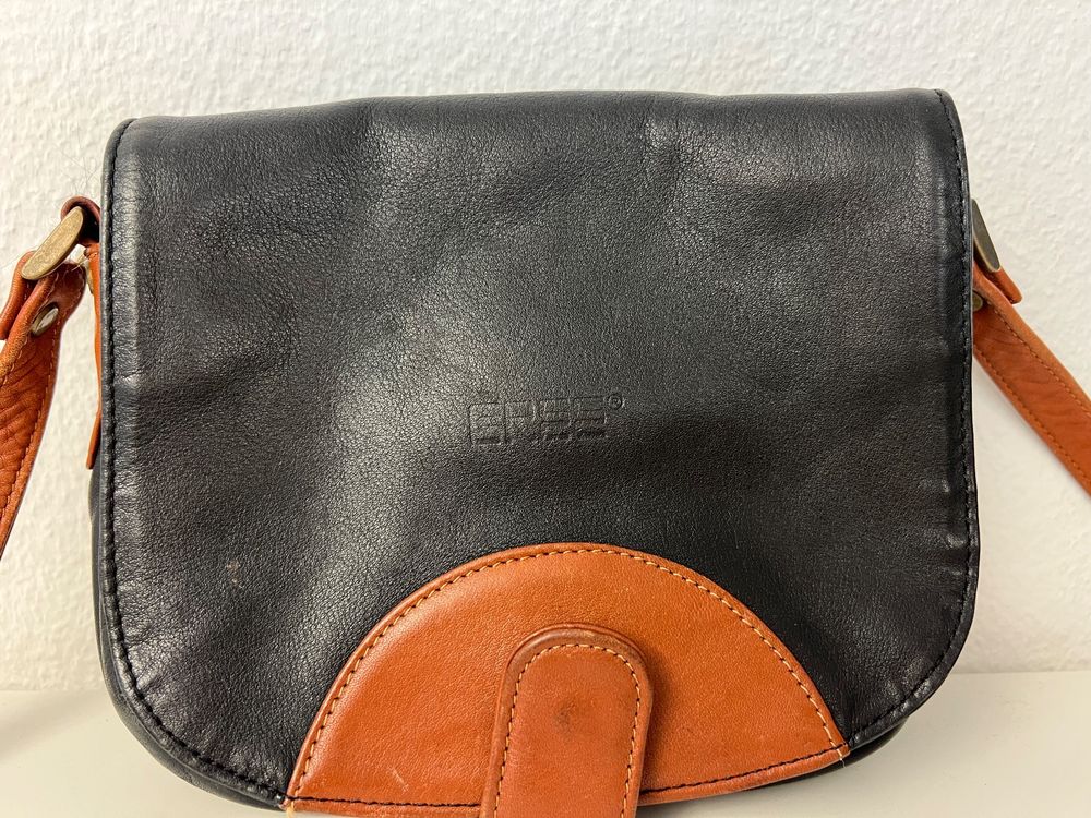 Braun-Schwarze BREE Leder Umhängetasche (Gebraucht) in Zürich für CHF ...