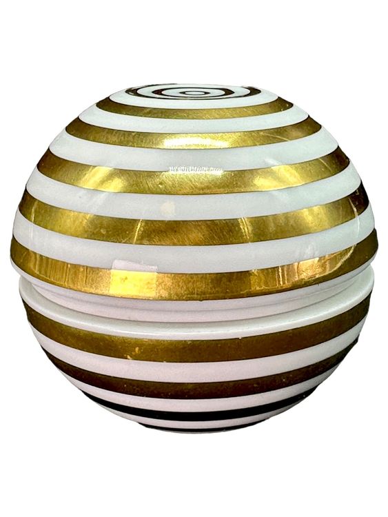 PIERO FORNASETTI MILANO Boîte Sphère porcelaine blanche doré | Kaufen ...